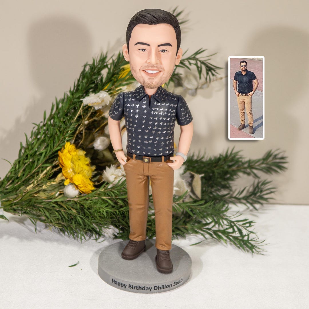 Custom Man Bobbleheads, Custom Full Body Bobbleheads, Boyfriend/husband ...