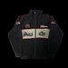 Retro Formula 1 Racing Jacket Black Flying MA1 Embroidered Ferrari ...