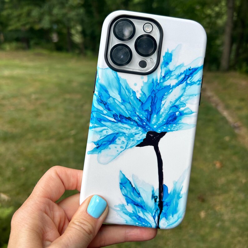 Alcohol Ink Abstract Wildflower Tough Phone Case - Etsy