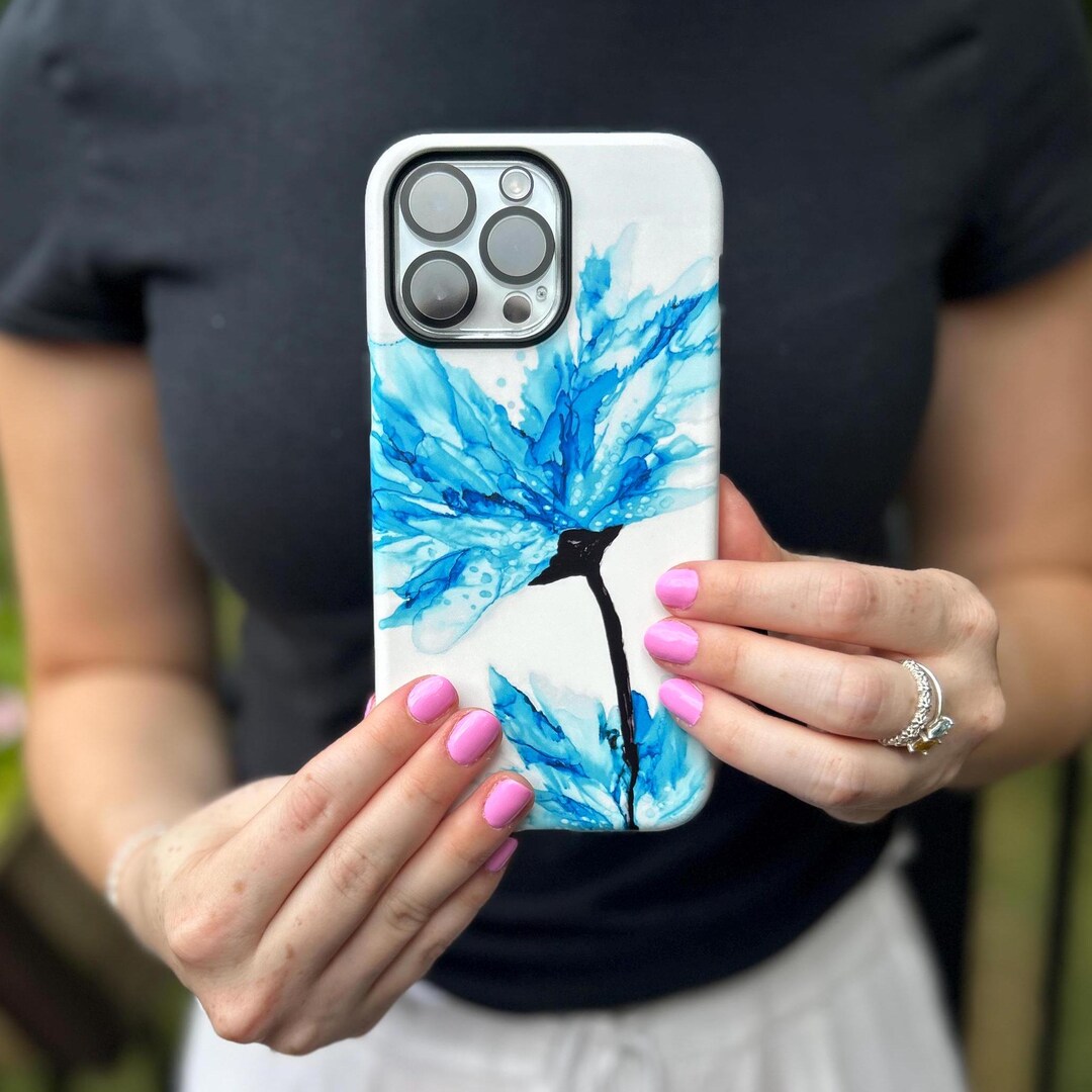 Alcohol Ink Abstract Wildflower Tough Phone Case - Etsy
