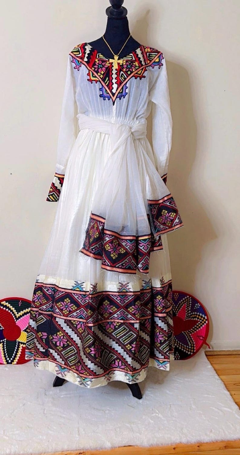 Ethiopian and Eritrean Traditional Dress (habesha Kemis - Etsy