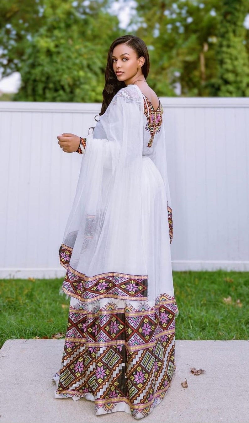 Ethiopian and Eritrean Traditional Dress (habesha Kemis - Etsy