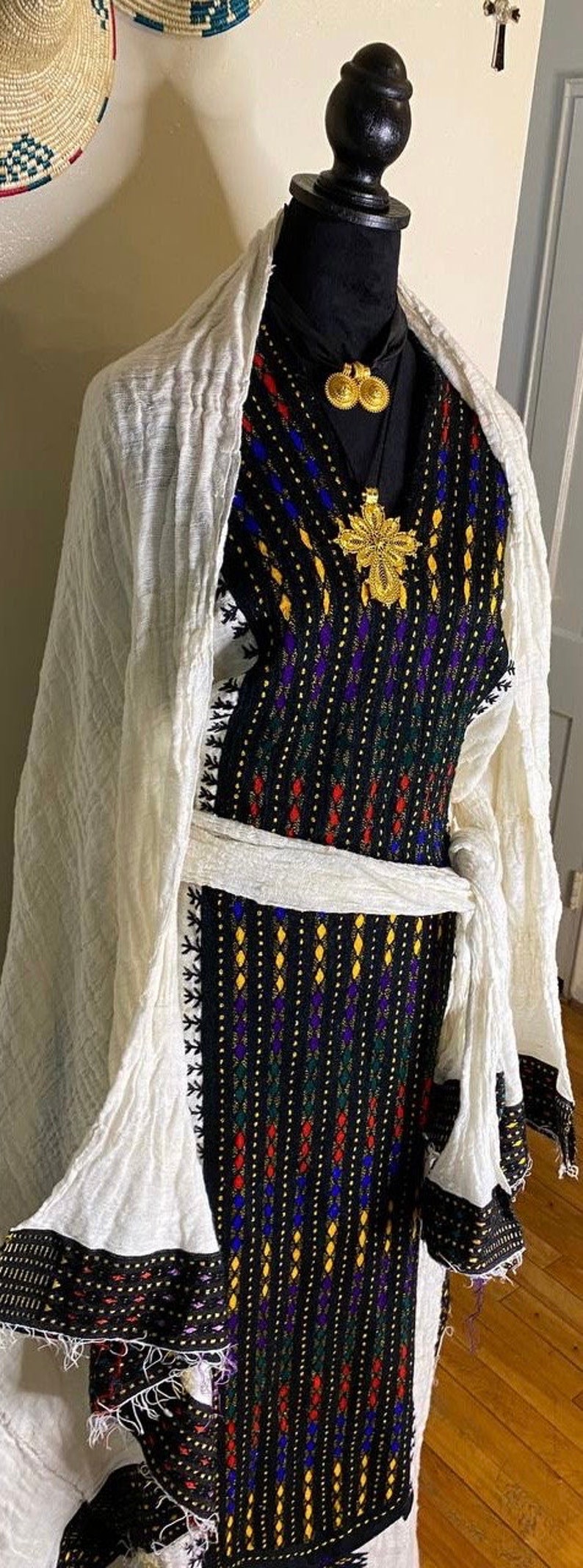 Axsum Fetil Dress Ethiopian.ertira Dress/habesha Kemis/100%cotton/የእጅ ...