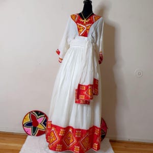 Ethiopian and Eritrean Traditional Dress (habesha Kemis - Etsy