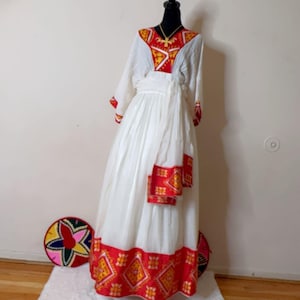 Ethiopian and Eritrean Traditional Dress (habesha Kemis - Etsy