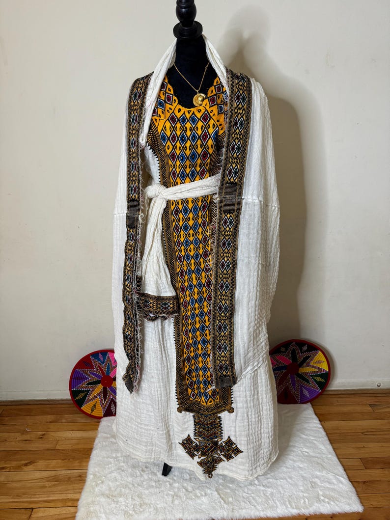 Ethiopian Eritrean Traditional Dress/habesha Kemis - Etsy