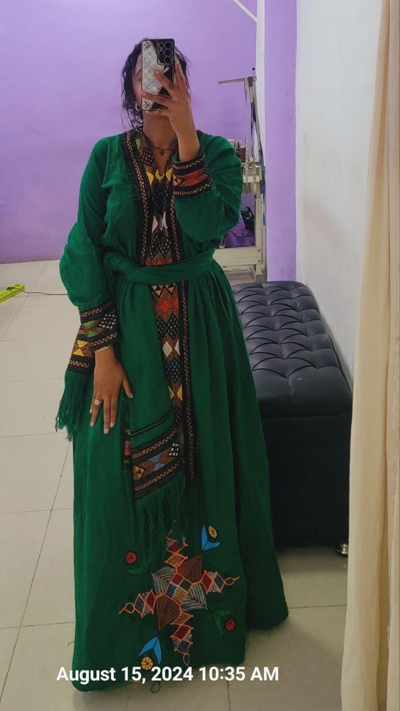 Ethiopian and Eritrean Traditional Dress.wulo Raya Kamis - Etsy