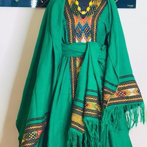 Ethiopian and Eritrean Traditional Dress.wulo Raya Kamis - Etsy