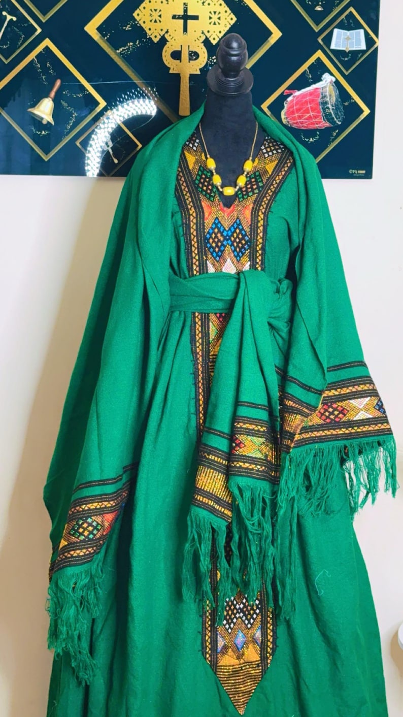 Ethiopian and Eritrean Traditional Dress.wulo Raya Kamis - Etsy