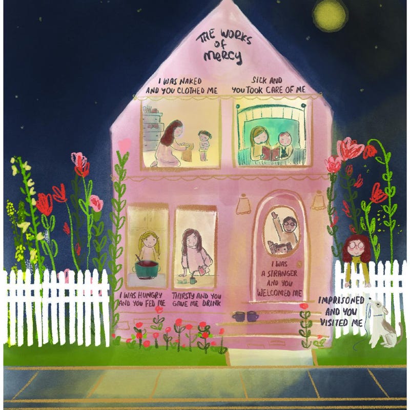 Works of Mercy Wall - Etsy