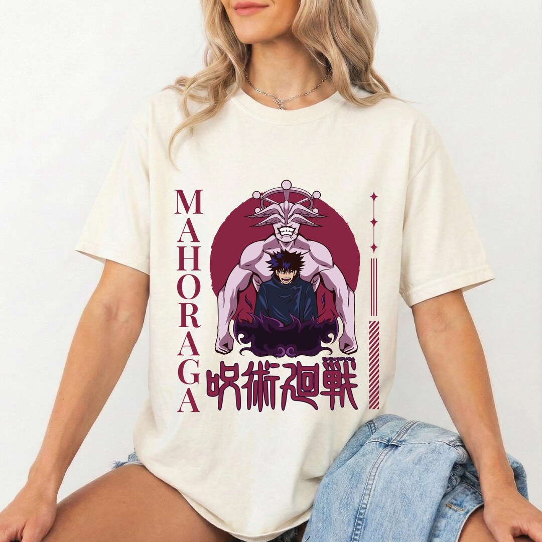 Mahoraga Jujutsu Kaisen Unisex Graphic T-shirt, Japanese Streetwear ...