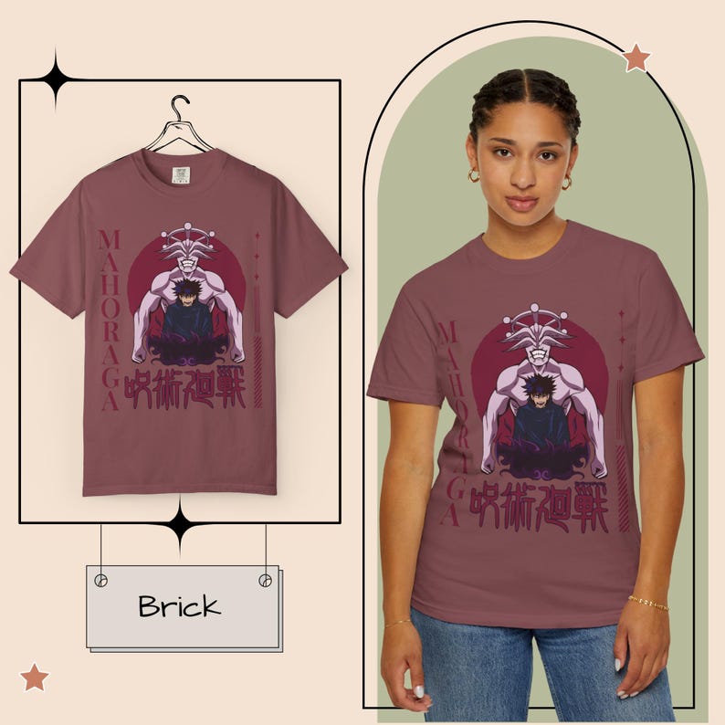 Mahoraga Jujutsu Kaisen Unisex Graphic T-shirt, Japanese Streetwear ...