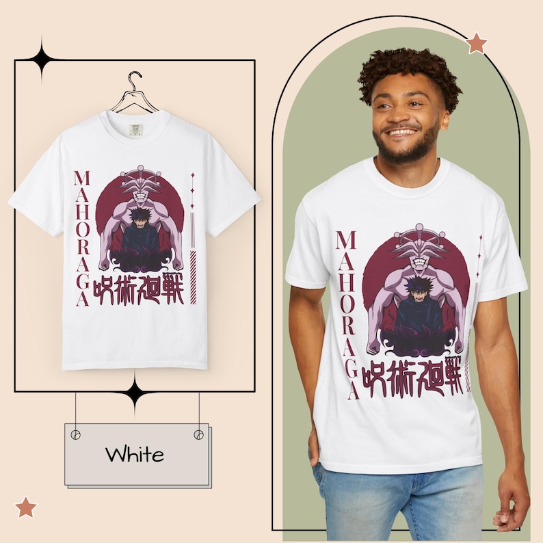 Mahoraga Jujutsu Kaisen Unisex Graphic T-shirt, Japanese Streetwear ...