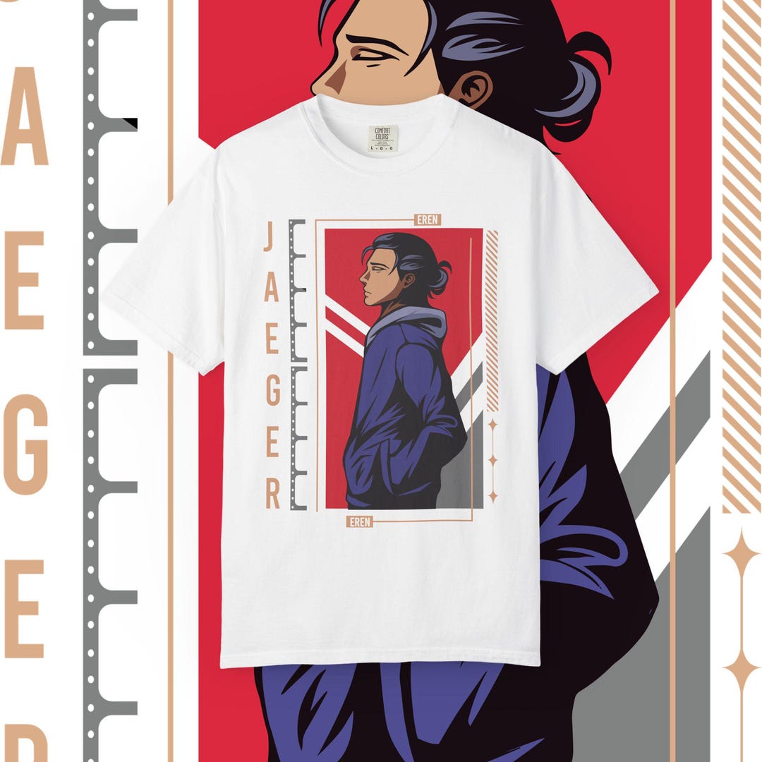 Japanese Anime Eren Jaeger Attack on Titan Shirt Japanese Streetwear ...