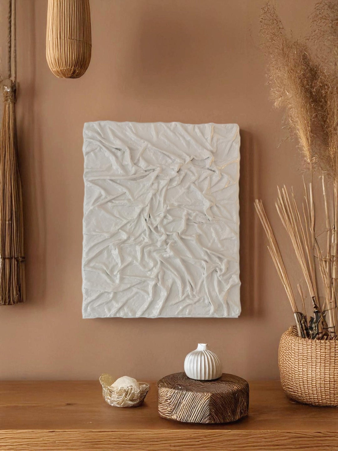 Kiss Plaster Art, Textured Wall Art Decor, Symbolic Art - Etsy