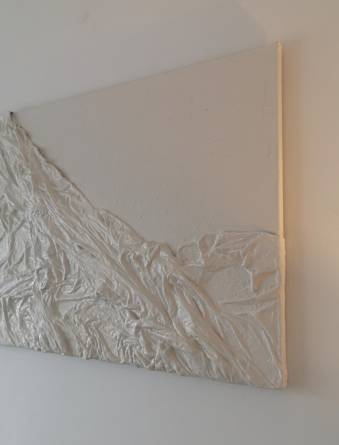 He is Risen Wall Textured Canvas, Plaster Art, Christian Art - Etsy