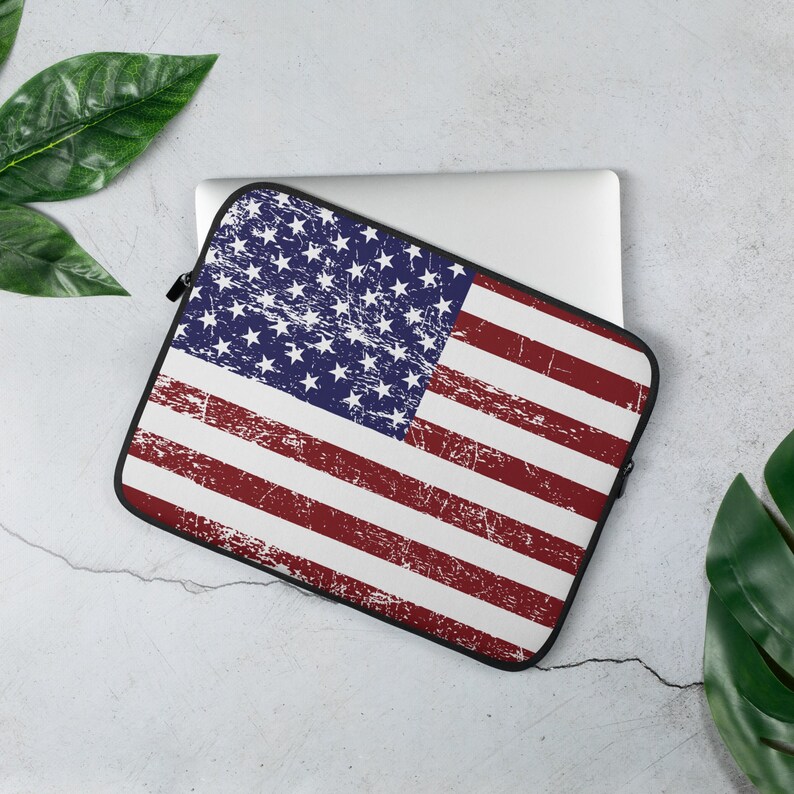 USA Flag Laptop Sleeve - Etsy