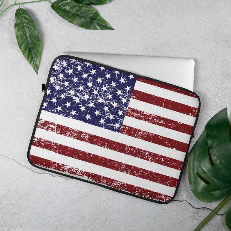 USA Flag Laptop Sleeve - Etsy
