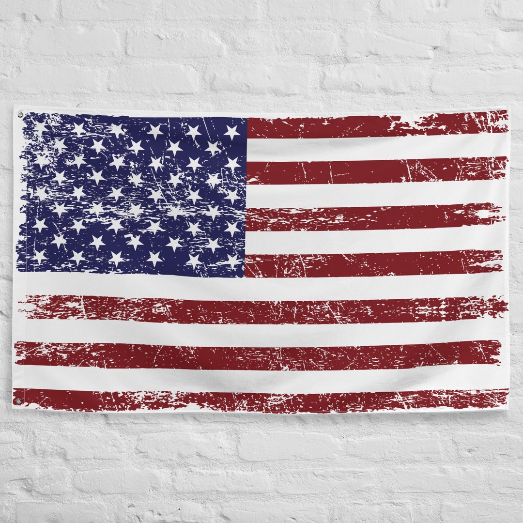 One-sided USA Flag Banner - Etsy