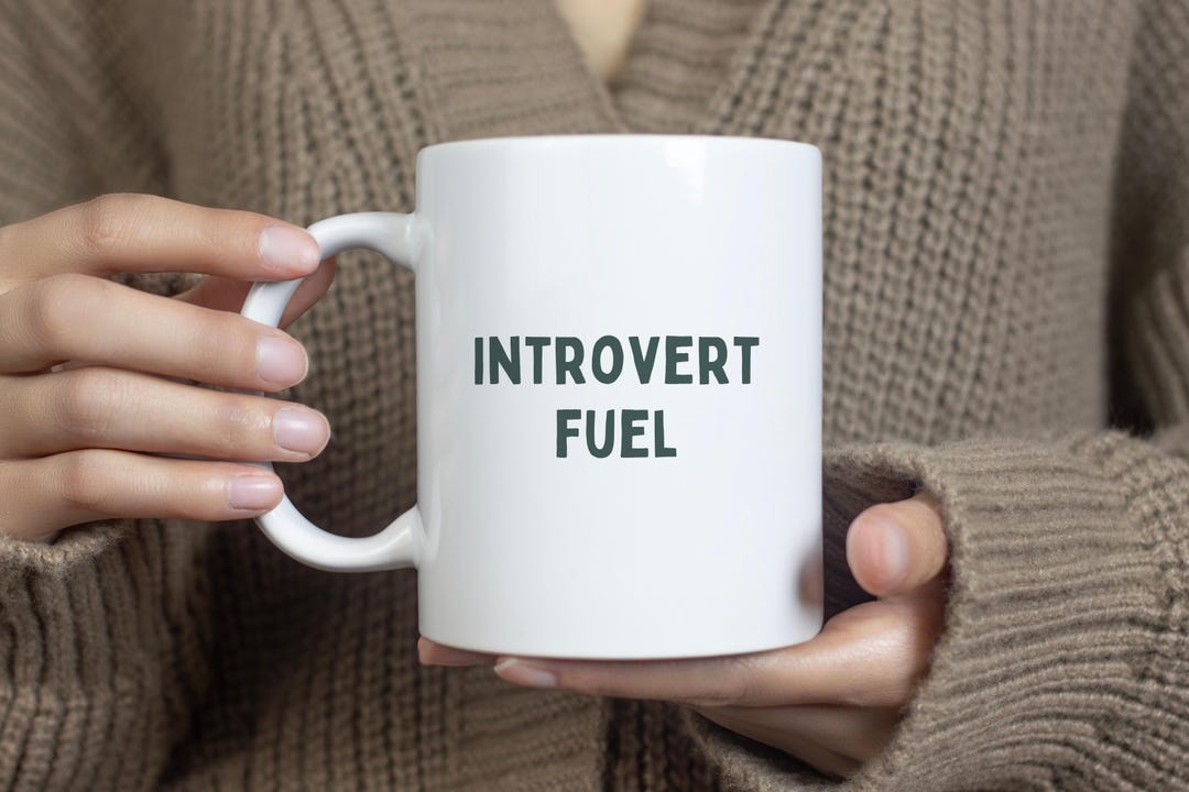 Whimsical "introvert Fuel" Slogan Coffee Mug, Perfect Gift for ...