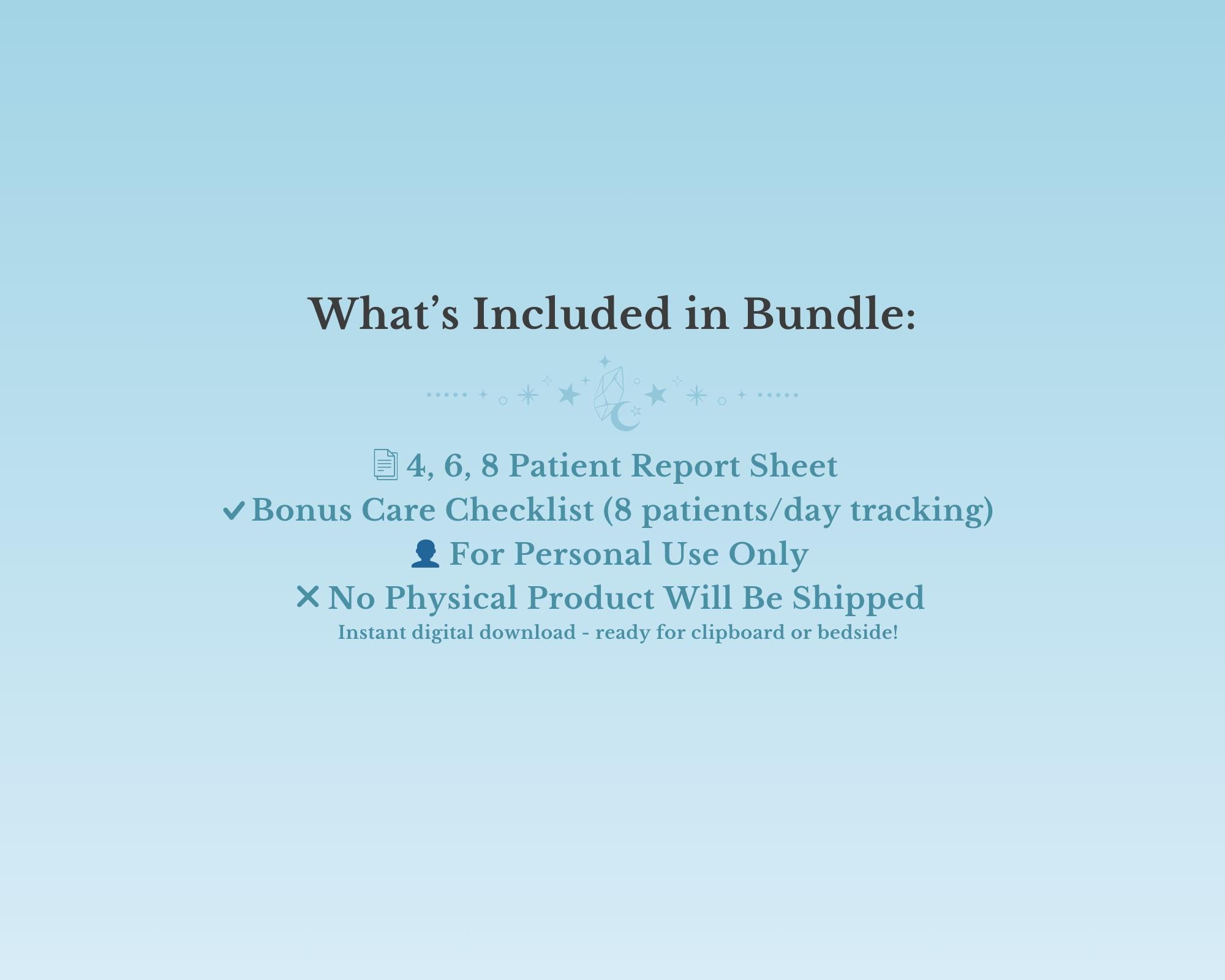 CNA PCT Report Sheet Bundle: Patient Care Checklist (printable PDF) - Etsy