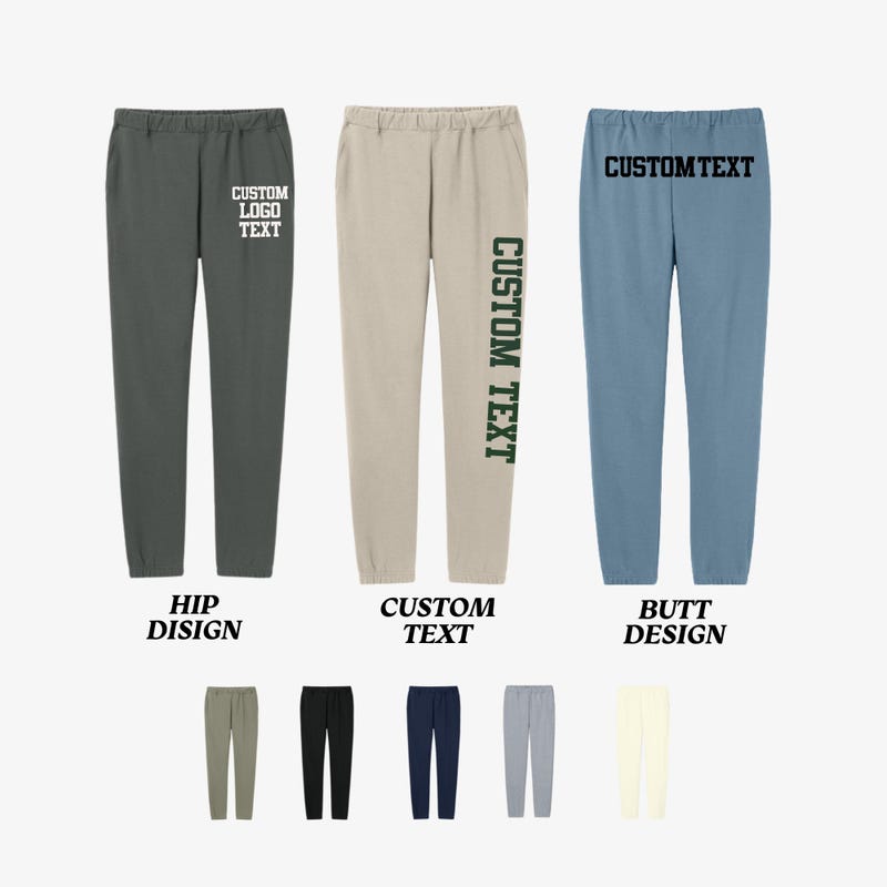 Sweatpants With Logo - Etsy