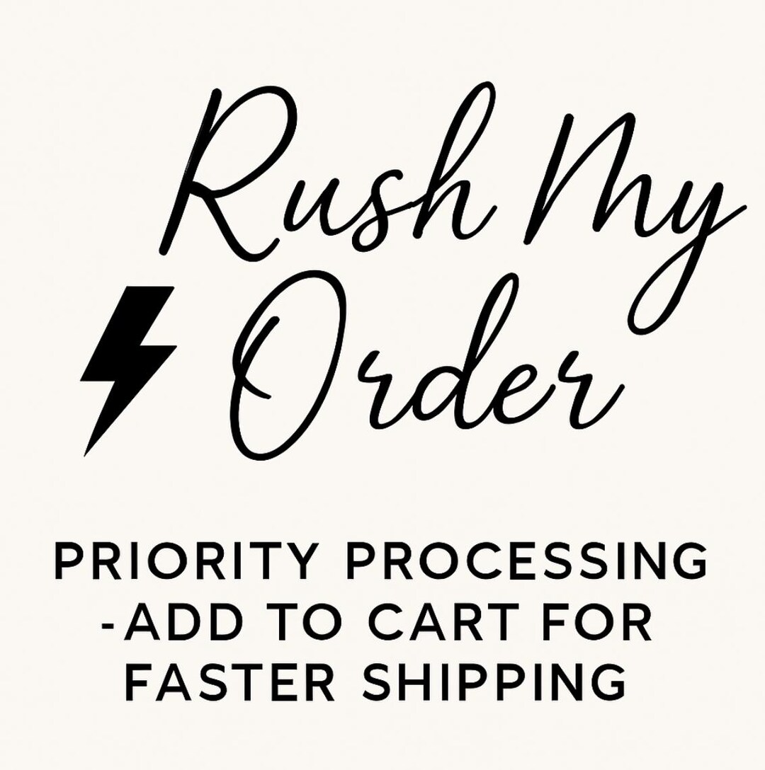 Rush My Order – Priority Processing Upgrade – Faster Shipping Add-on - Etsy