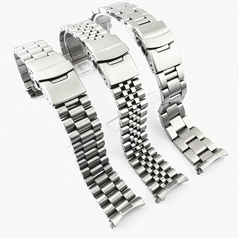 Stainless Steel Watch Band | Premium Metal Replacement Strap - Etsy