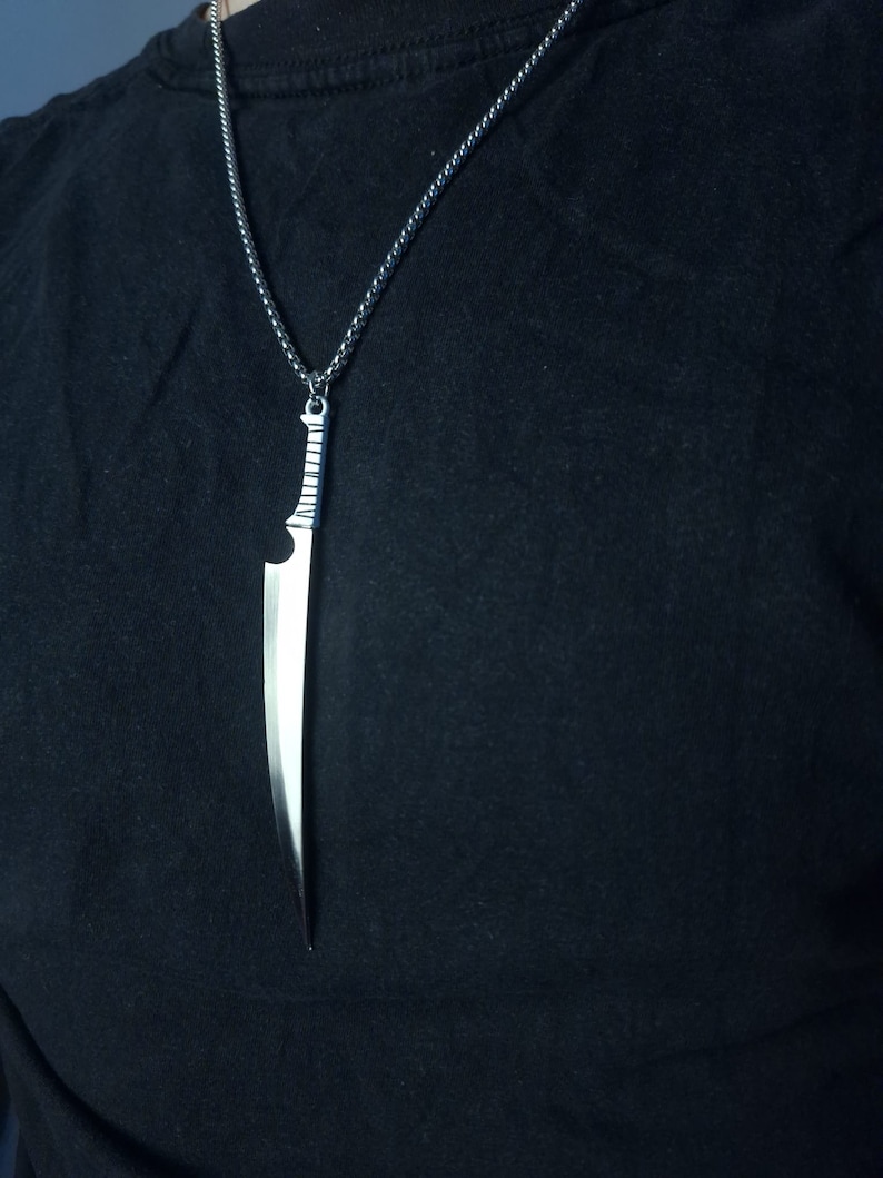 Samurai Sword Necklace Unique Anime Jewelry Cosplay Gift - Etsy