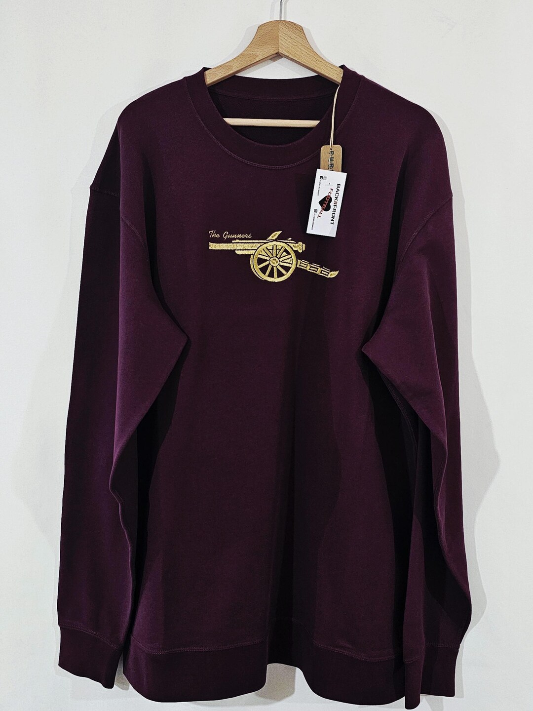 Arsenal Embroidered Sweatshirt - Etsy UK