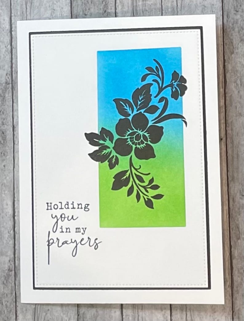Handmade Sympathy Card With Decorated Envelope, Sympathy Card, Prayer ...