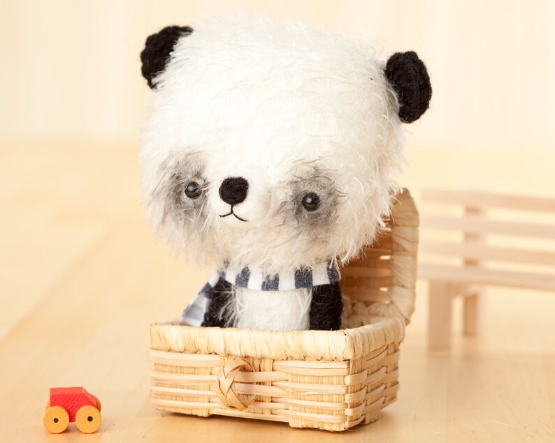Panda Bear Softie Toy / Stuffed Animal Bear Made to Order - Etsy