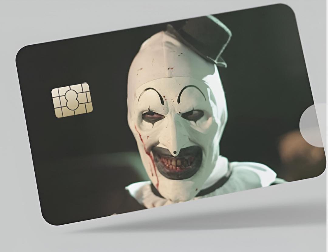Art the Clown Credit Card Sticker Skin Terrorizer 3 Sticker Skin - Etsy
