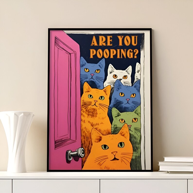 Are You Pooping Wall Decor 13inx19in Wall Art Bathroom Decor Poster ...