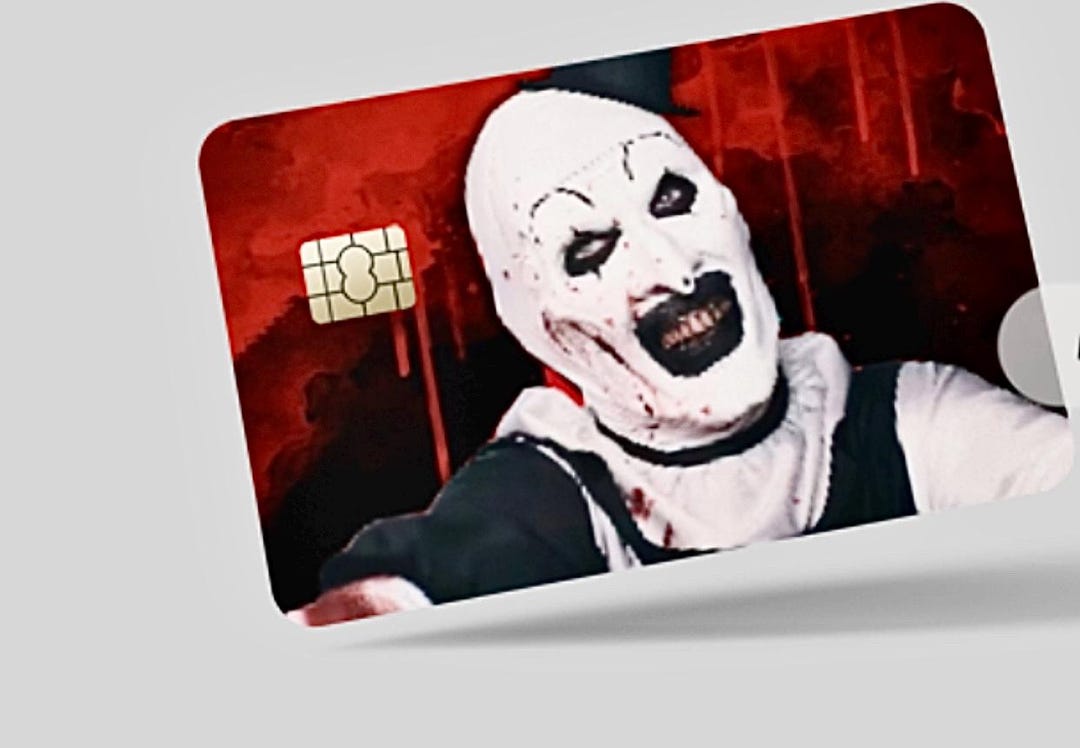 Art the Clown Credit Card Sticker Skin Terrorizer 3 Sticker Skin - Etsy