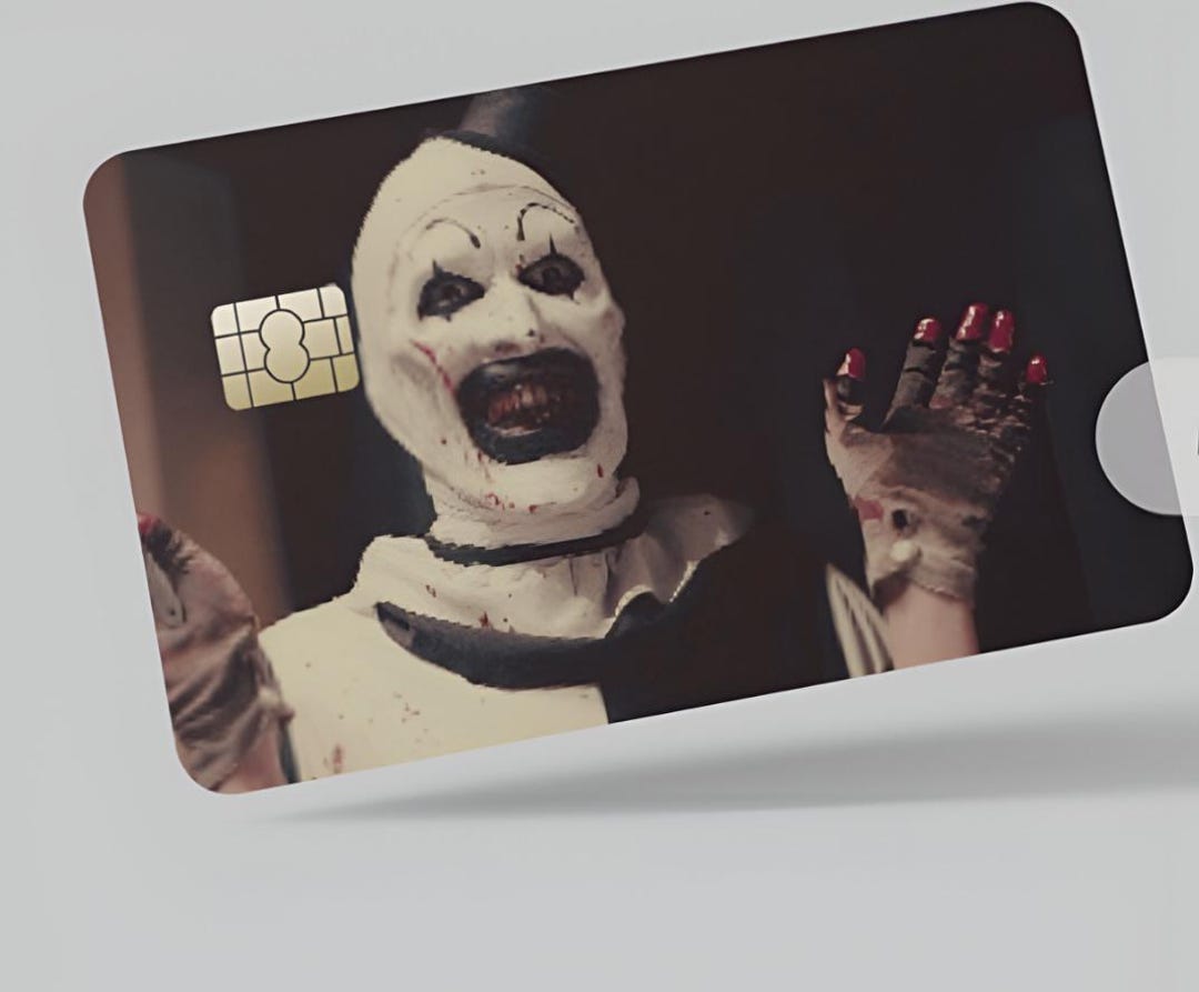Art the Clown Credit Card Sticker Skin Terrorizer 3 Sticker Skin - Etsy