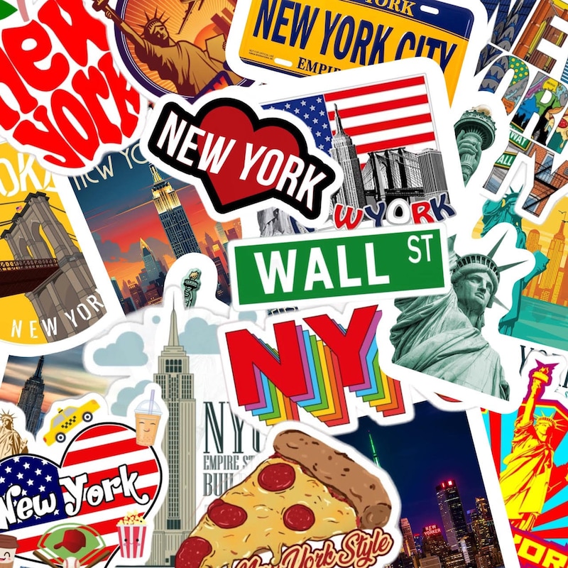 New York Sticker - Etsy
