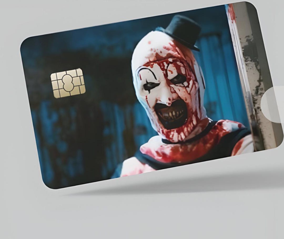 Art the Clown Credit Card Sticker Skin Terrorizer 3 Sticker Skin - Etsy ...