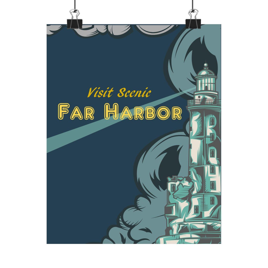 Far Harbor Tourism Poster - Etsy
