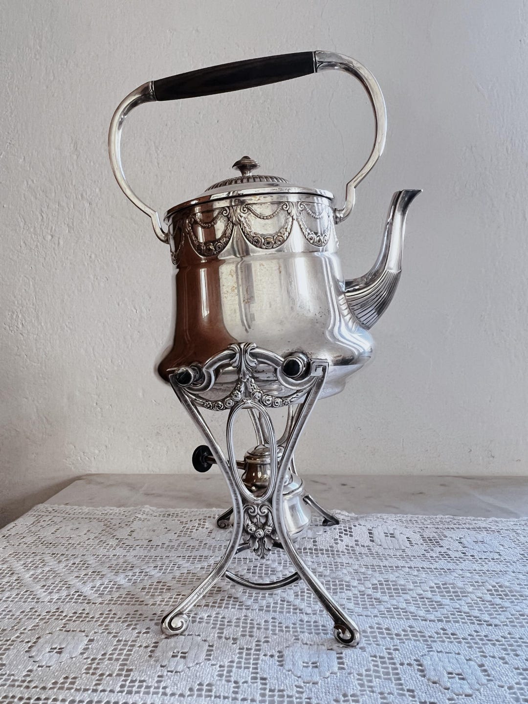 Antique Jugendstil | Art Nouveau WMF Silver Plated Spirit Kettle on ...