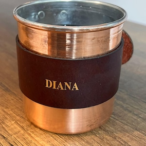 Engraved Leather Coffee Cups,leather Mugs, Camping Mug,travel Mug ...
