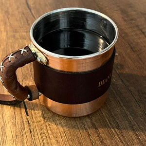 Engraved Leather Coffee Cups,leather Mugs, Camping Mug,travel Mug ...