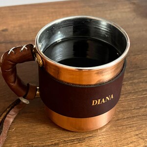 Engraved Leather Coffee Cups,leather Mugs, Camping Mug,travel Mug ...