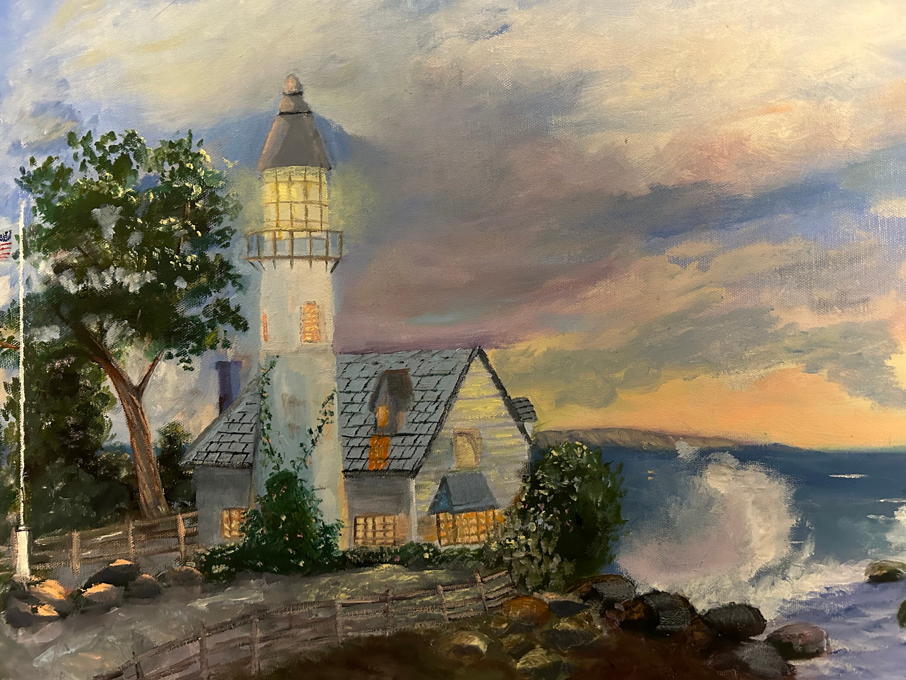 Digital Printable Artwork, Lighthouse, Seascape, - Etsy