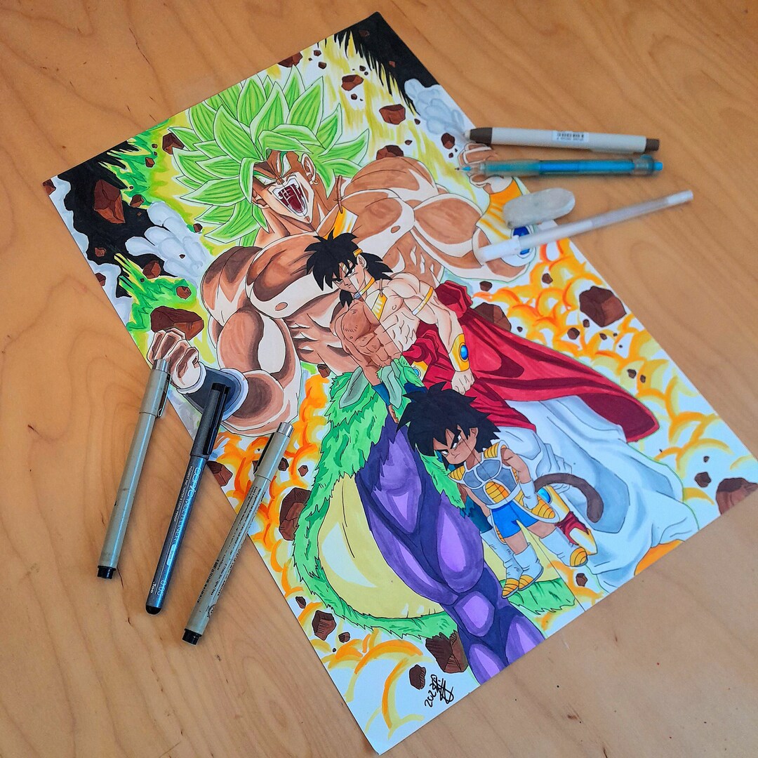 Unstoppable Rage DBZ Broly Poster - Etsy