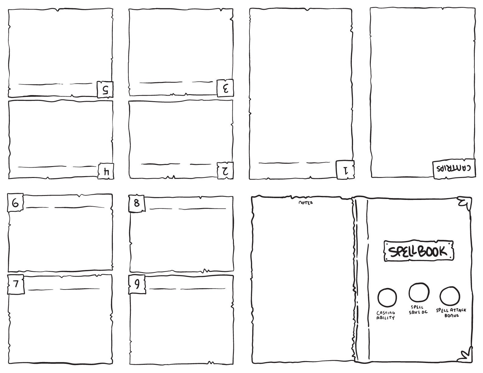 The Pocket Campaign Journal Printout w/spell Book Dnd 5e Mini Character ...