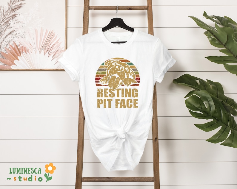 Resting Pit Face T-shirt, Paw Guard Shirt, Pitbull Shirt, Pitbull ...