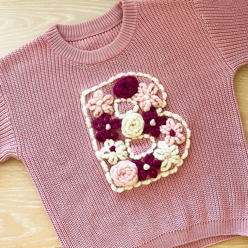 Embroidered Sweater - Etsy