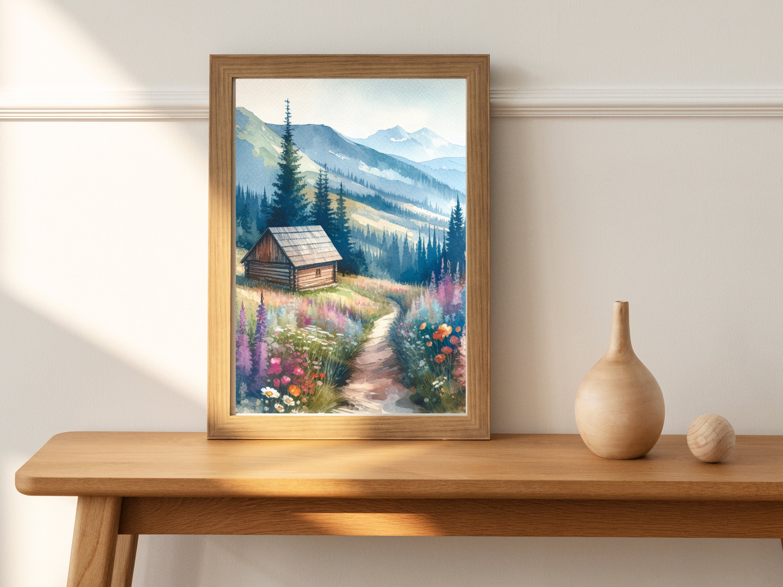 Printable Watercolor Art Watercolor Decor House Warming Art Watercolor ...