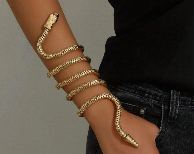 Snake Armlet, Ancient Egyptian Jewelry, Snake Jewelry, Golden Armlet ...